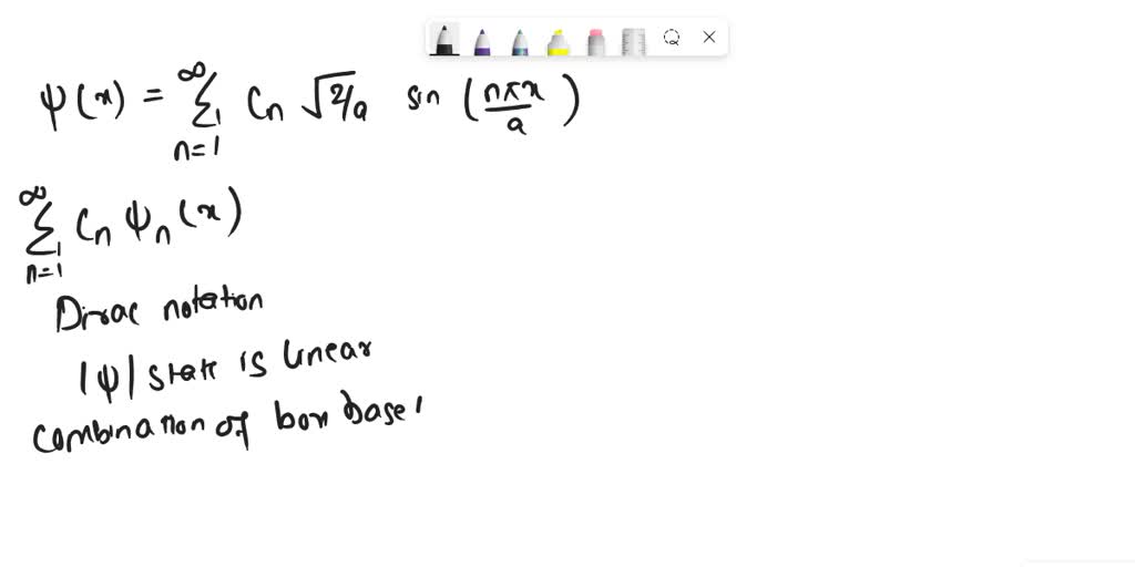 Solved 2 Consider Particle In A One Dimensional Infinite Potential