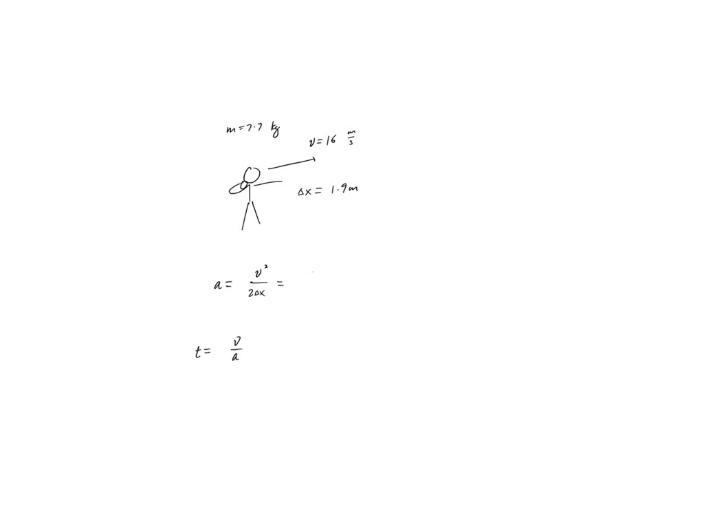 SOLVED: During a practice shot put throw, the 7.7-kg shot left world ...