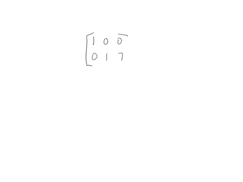Find all solutions to the system of linear equations if...
