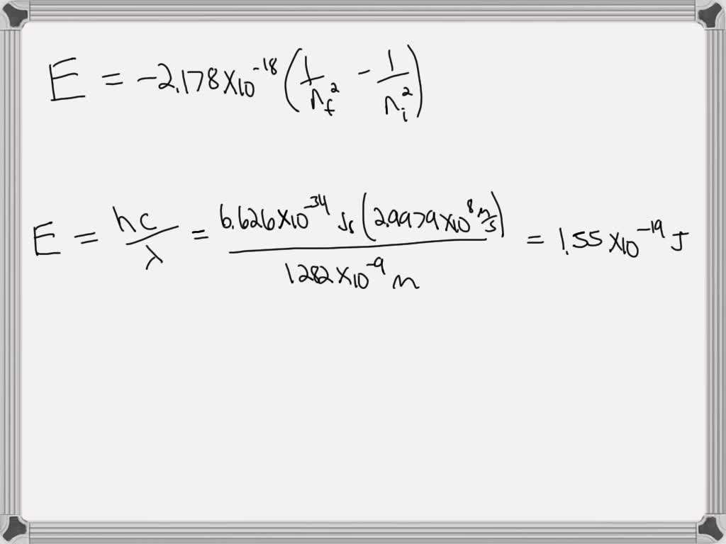 Use the Bohr model for atomic structure and the Balmer-Rydberg equation ...