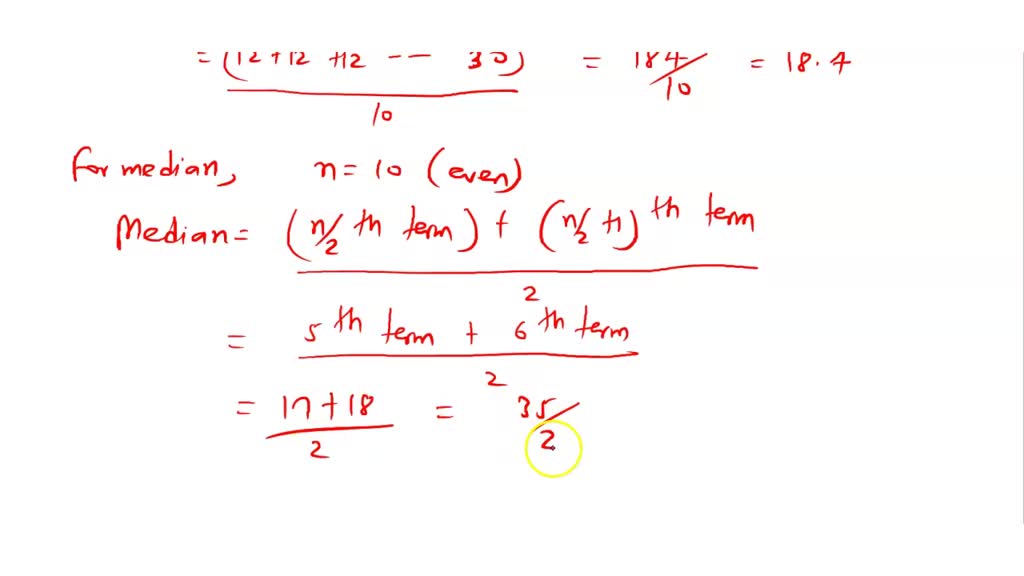 SOLVED: Problem 10: Find the mean, median and modle of the following ...