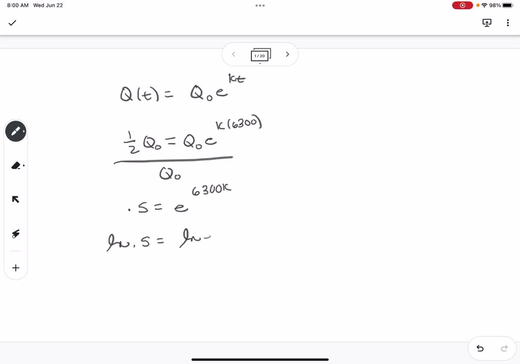 SOLVED The Function Q t Qo E kt May Be Used To Model solved-the-function-q-t-qo-e-kt-may-be-used-to-model