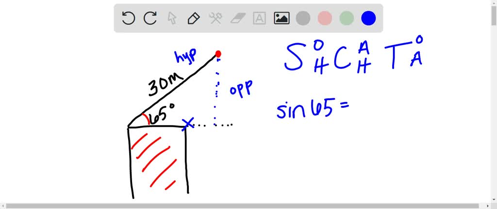 the angle of elevation of the top of the building from a point 30 ...
