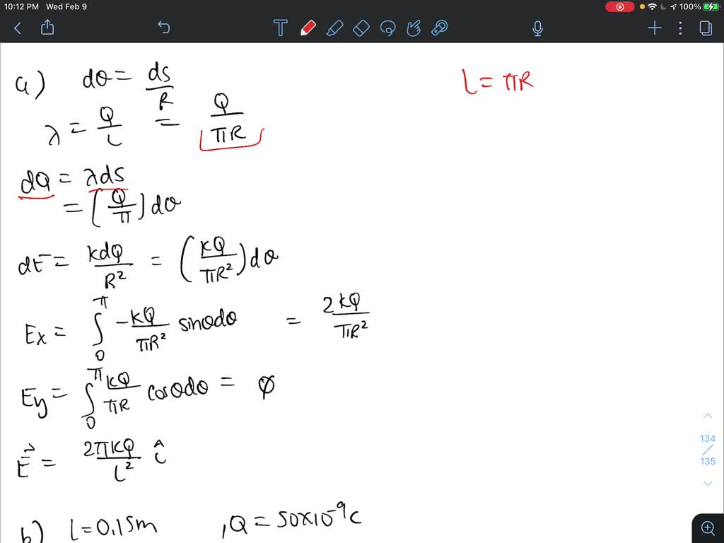 SOLVED: [10 points] Continuous charge distribution thin, non-uniformly ...