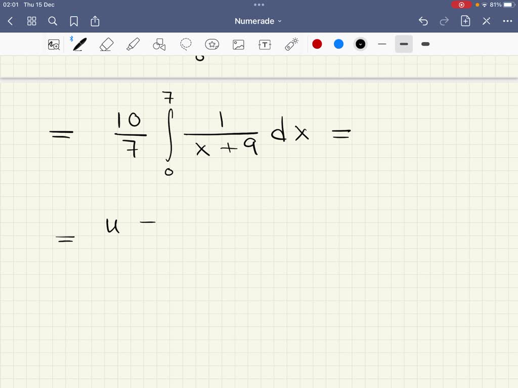 SOLVED: The linear density ρ in a rod 7 m long is 10/ x + 9 kg/m, where ...