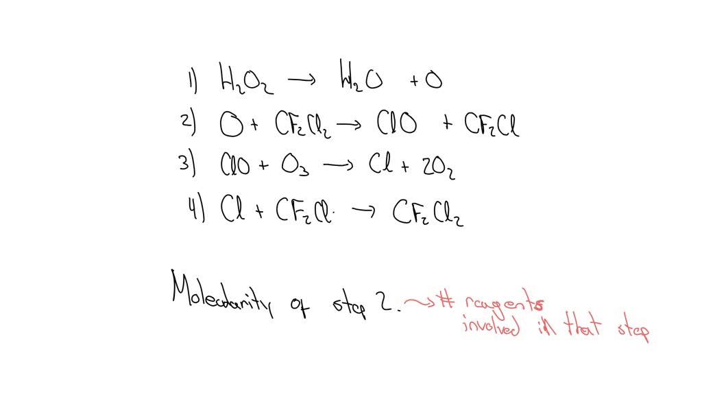 SOLVED: Analyze the following reaction mechanism: 1. H2O2 → H2O + O 2 ...