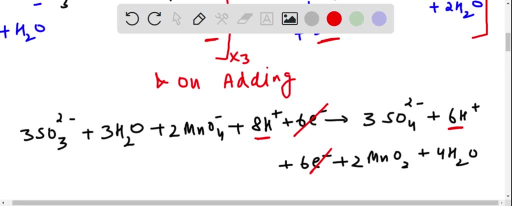 SOLVED: Balance the following equations using ion-electrode method ...
