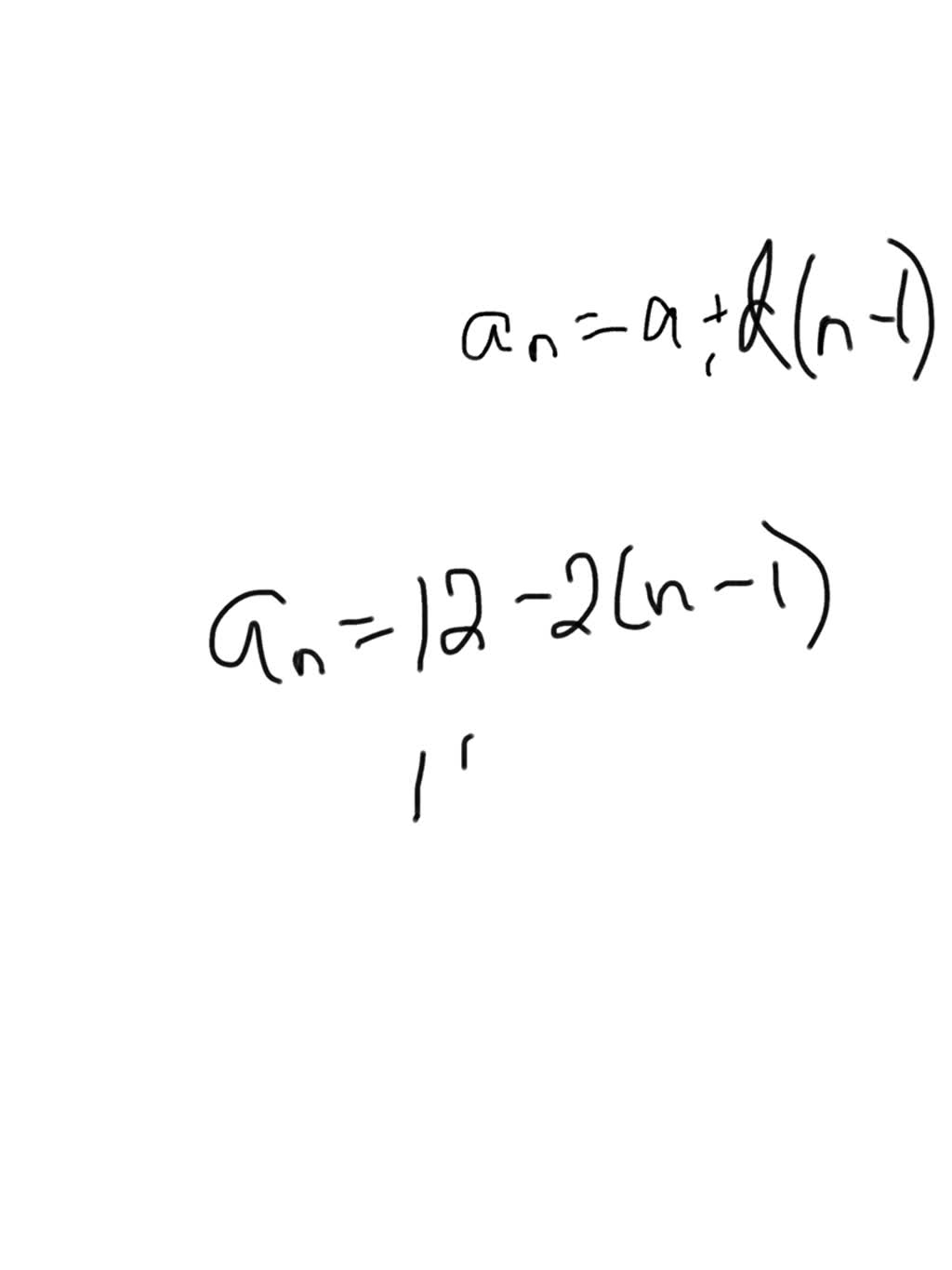 SOLVED: Write a formula for the general term (the nth term) of the ...