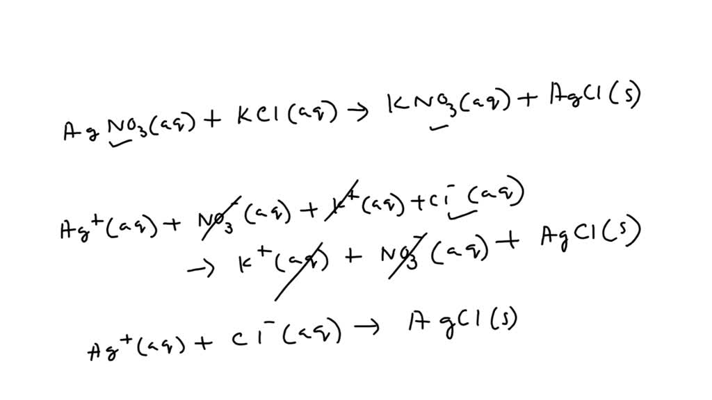 SOLVED: The equations below represent precipitation reactions. Rewrite ...