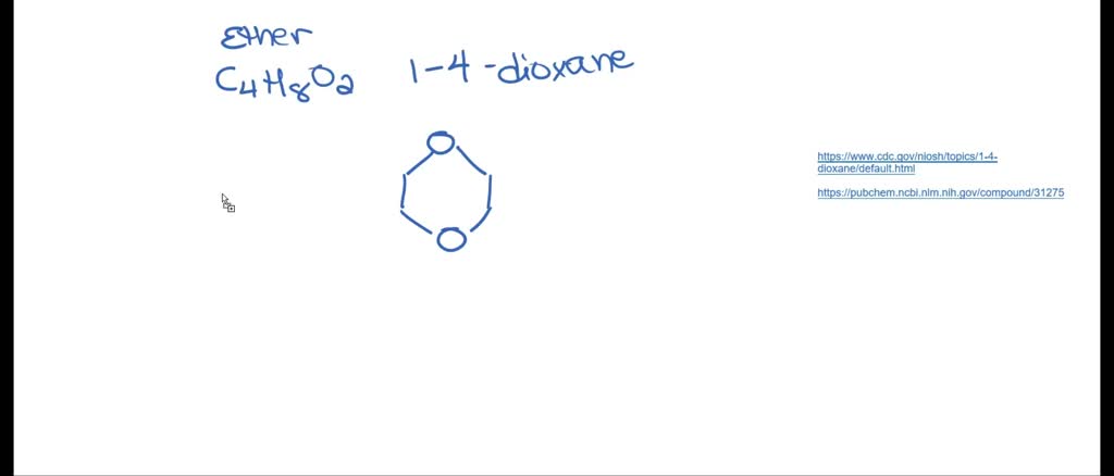 SOLVED: Choose a compound that is classified as an ether, aldehyde, ketone, ester, or alcohol ...