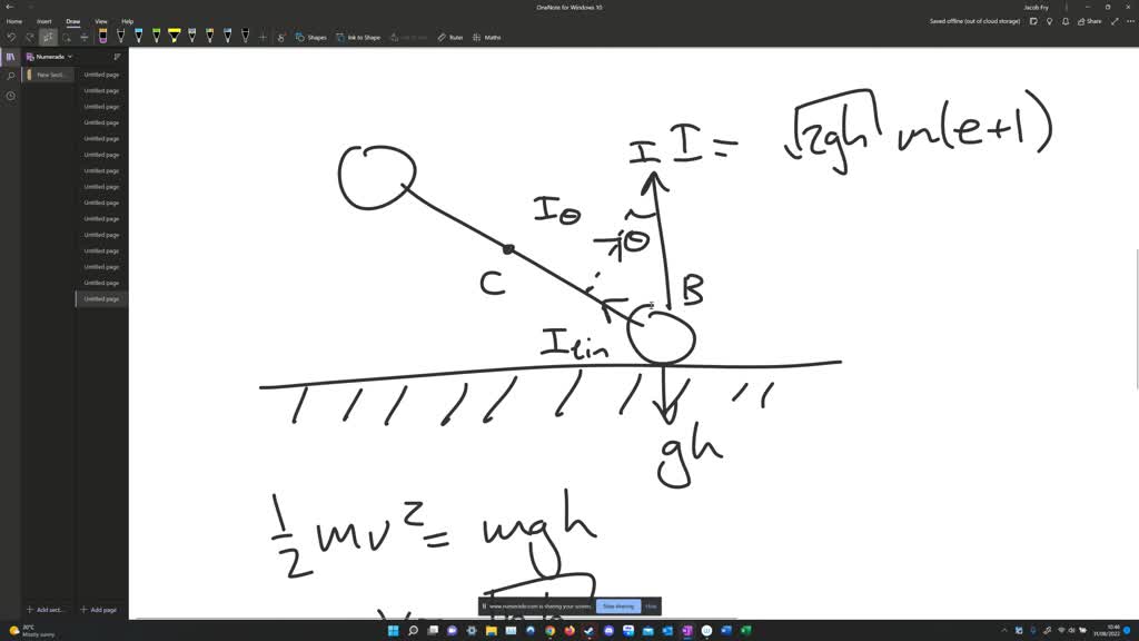 4.20 A dumbbell consists of two particles A and B, each of mass m ...