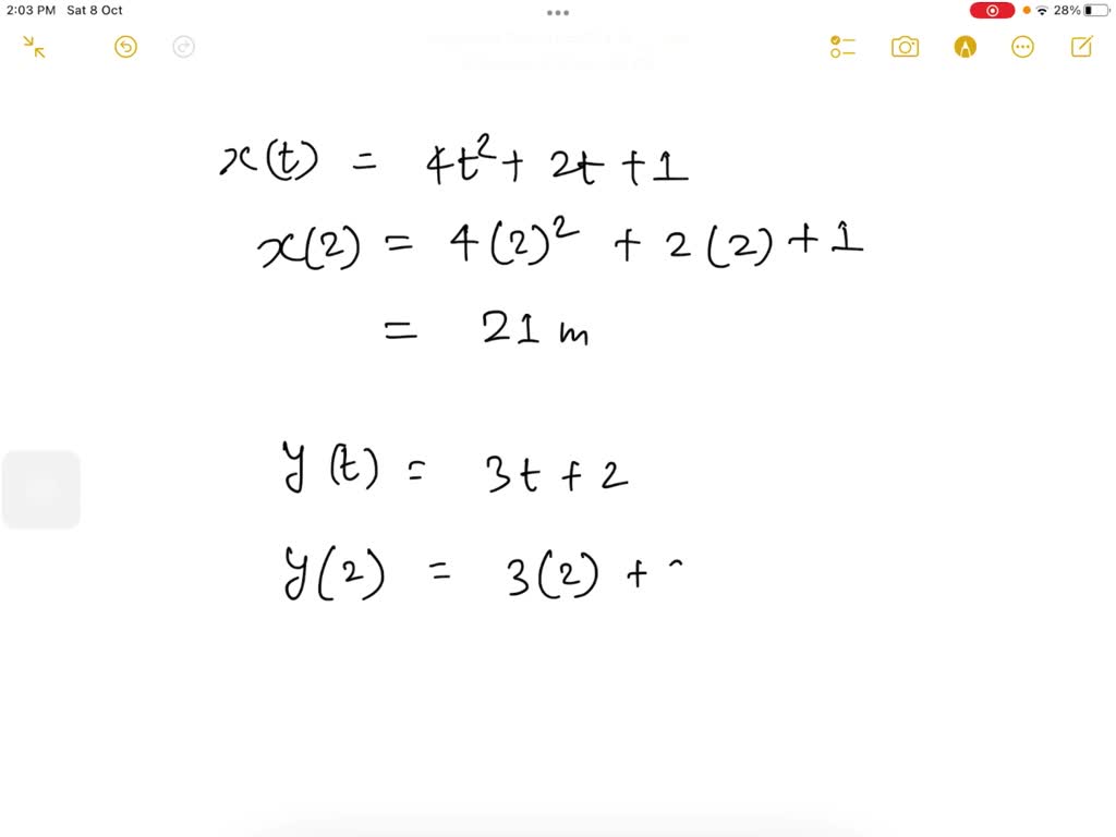 Solved An Object Moves In The Xy Plane The X And Y Coordinates Of