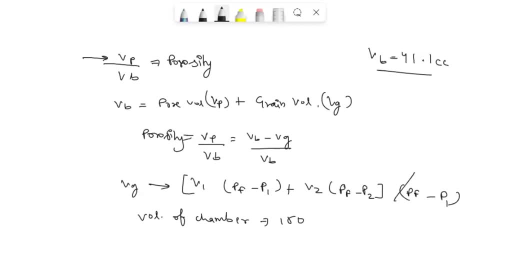 A cylindrical rock sample has a length of 6 cm, a diameter of 4 cm, and ...