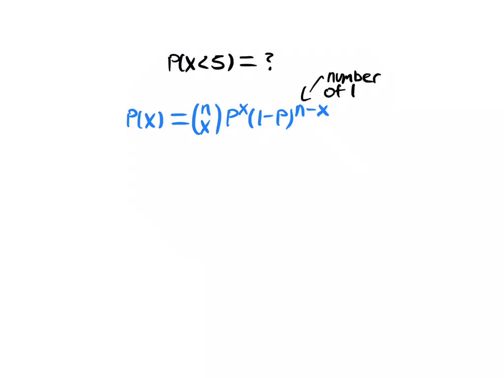 Solved If X Is A Binomial Random Variable With N8 And P 06 