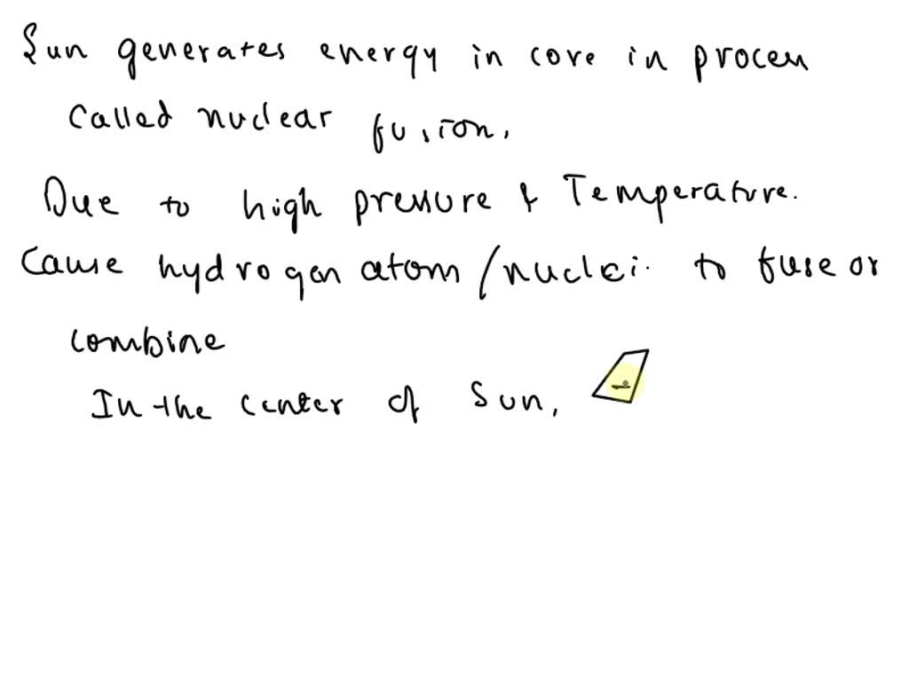 SOLVED: Explain the phrase "The Sun generates energy at the expense of ...