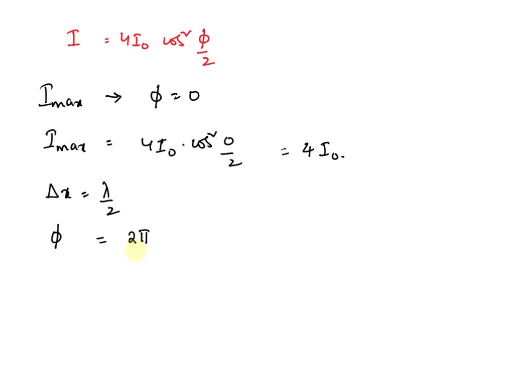 SOLVED: In the young double-slit experiment, the path difference between the waves reaching a ...