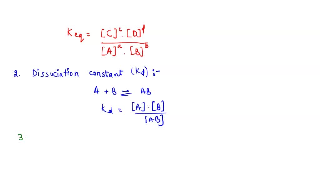 SOLVED: Identify the differences among the following equilibrium ...