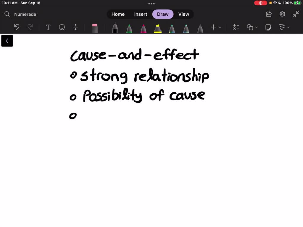 Solved Demonstrating A Cause And Effect Relationship Between Two