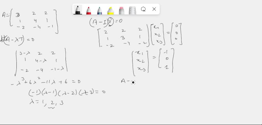 Solved Find The Eigenvalues And Eigenvectors Of The Matrix 1 24