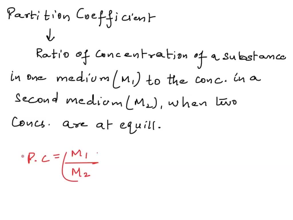 SOLVED: 3. What is the relationship between partition coefficient and ...
