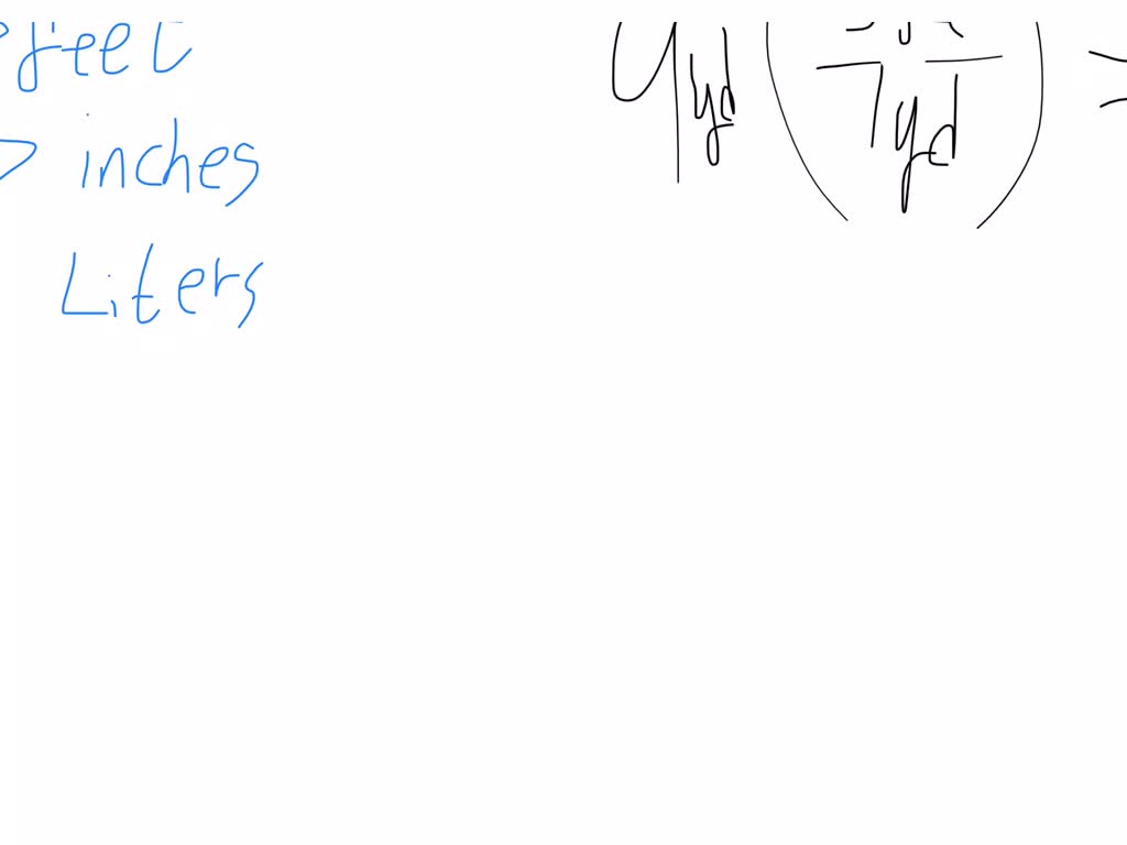 SOLVED: Use the conversion factors given on the back of this sheet to convert all measurements ...