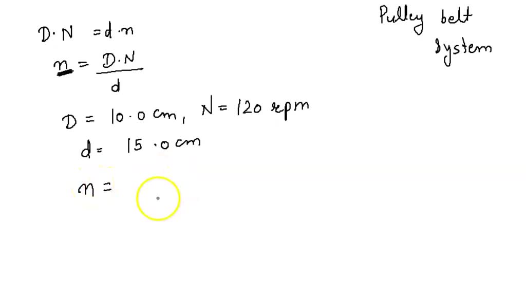 SOLVED: A pulley with radius of 10.0 cm rotates at 120 rpm. The radius ...