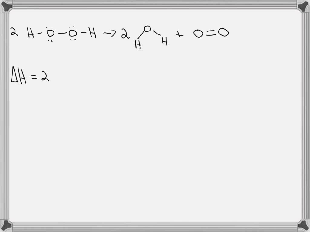 SOLVED: Calculate the enthalpy change (âˆ†H) for the decomposition of ...