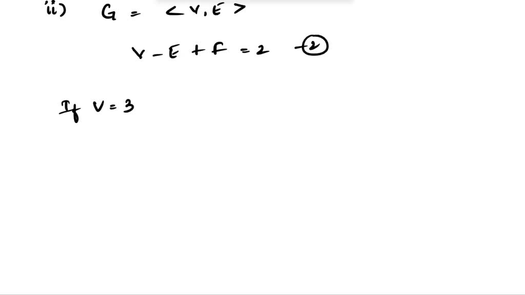 Solved 6 I Define The Terms Plane Graph And Planar Graph State