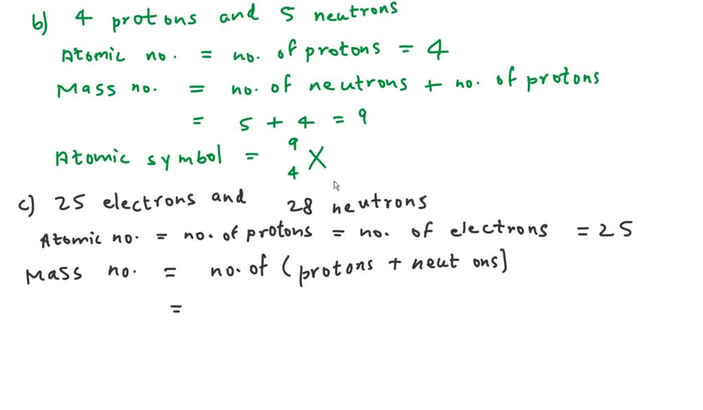 SOLVED: Write the atomic symbol for the isotope with each of the following characteristics: a ...