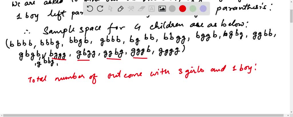 SOLVED: The sample space listing the eight simple events that are ...