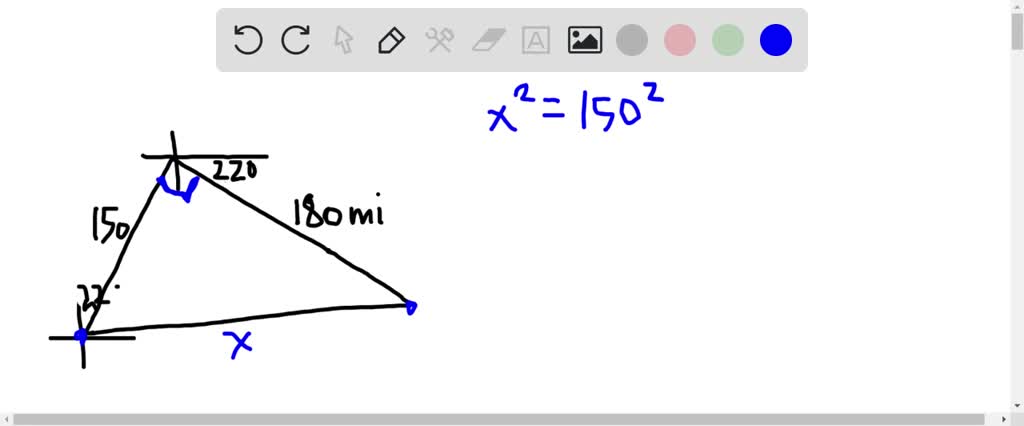 SOLVED: A plane flies 1 hour at 150 mph at 22^∘ east of north, then ...