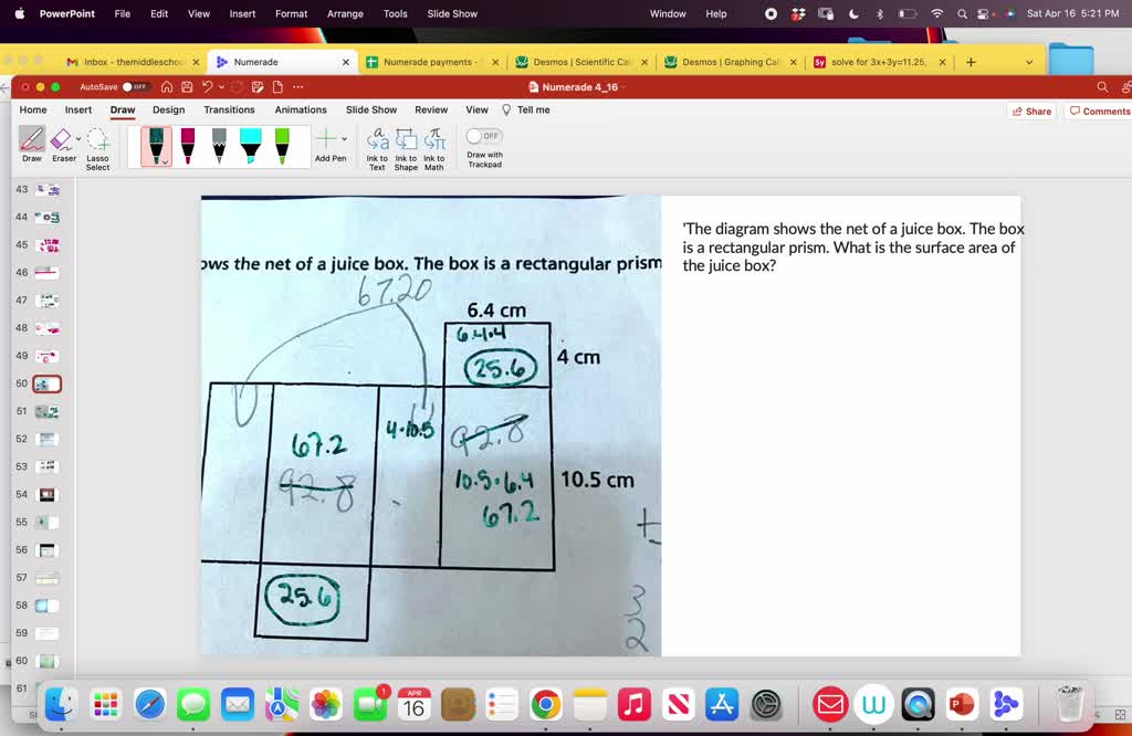 SOLVED: The diagram shows a piece of cheese in the shape of a ...