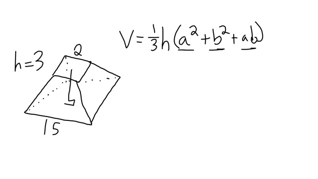 SOLVED: A storage hopper is in the shape of a frustum of a pyramid ...