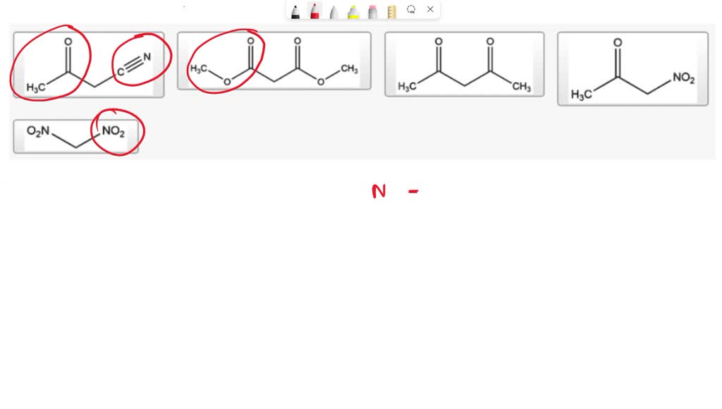 Solved Rank The Following Active Methylene Compounds In Order Of