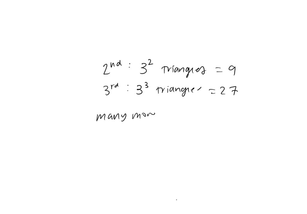 Solved Geometric Designs Draw The 3rd Iteration Of The Sierpinski