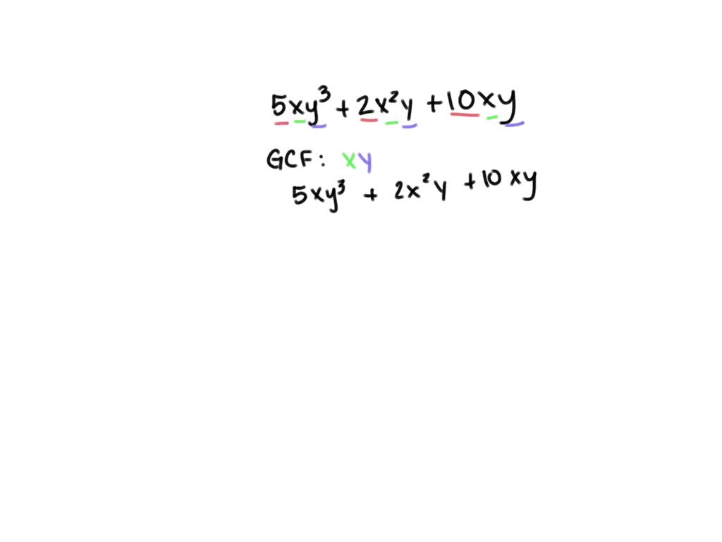 Solved Factor The Given Polynomial By Finding The Greatest Common