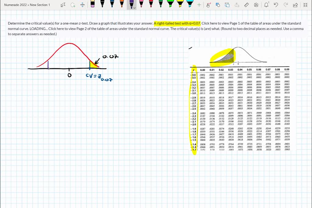 SOLVED: a. Determine the appropriate critical value for an upper-tailed ...