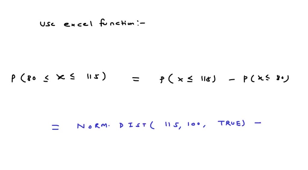 SOLVED: for a normal distribution with mean 100 and standard deviation ...