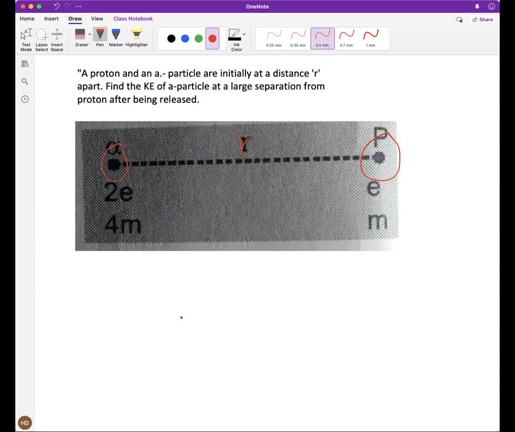 SOLVED: "A proton and an a.- particle are initially at a distance 'r' apart. Find the KE of a ...