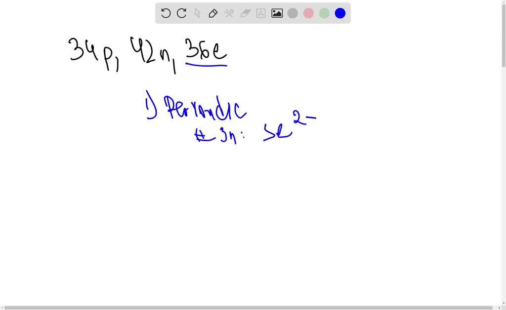 SOLVED: What is the symbol for an ion that has 34 protons, 42 neutrons ...