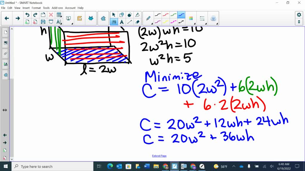 SOLVED: . A rectangular storage container with an open top is to have a ...