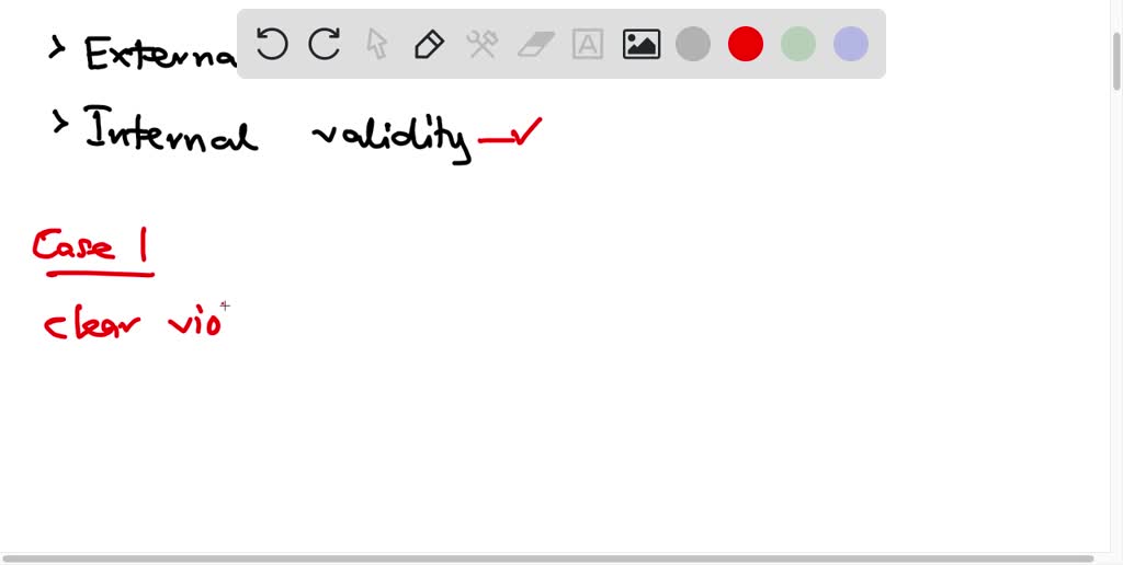 SOLVED: Identify which one of the four types of validity: measurement ...