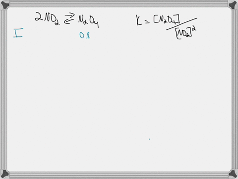 the brown gas no2 and the colorless gas n2o4 exist in equilibrium 2no2 ...