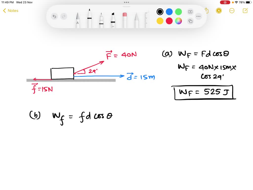 A 25kg wagon is pulled by Bill with an applied force of 40N (29 degrees ...