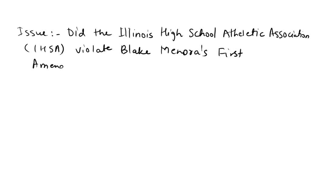 SOLVED: The main issue that was asked in this landmark case, was is a ...