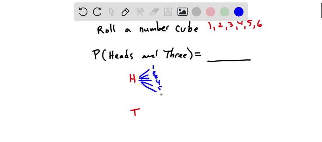 SOLVED: You flip a coin and then roll a fair six-sided number cube. What is the probability the ...