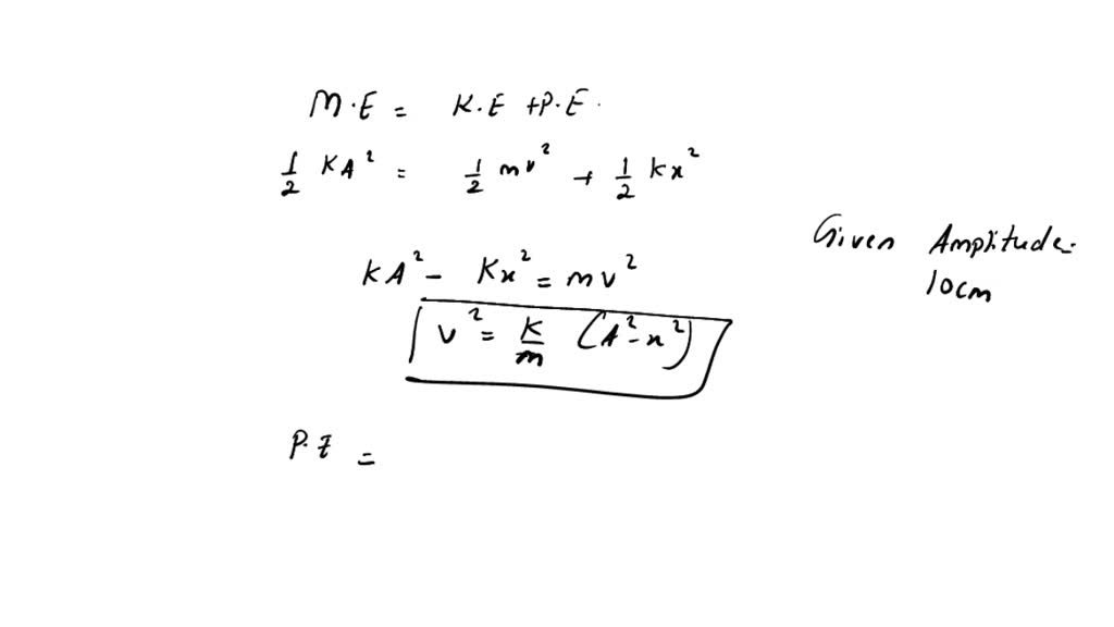 1. An object attached to a spring exhibits simple harmonic motion with ...
