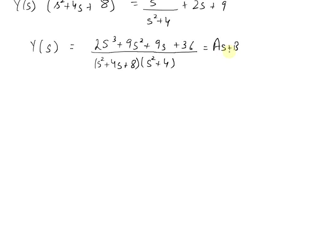 SOLVED: Buenton Solve the following differential equation using Laplace ... SOLVED: Buenton Solve the following differential equation using Laplace ...