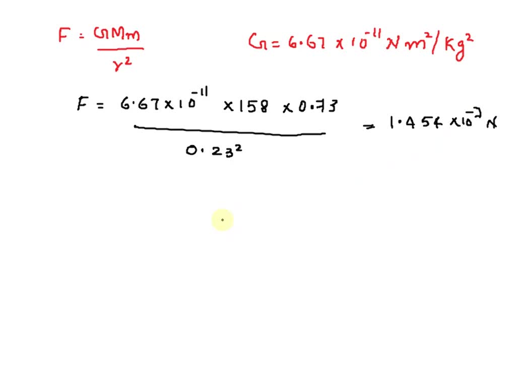 SOLVED: 40. || The gravitational constant G was first measured ...