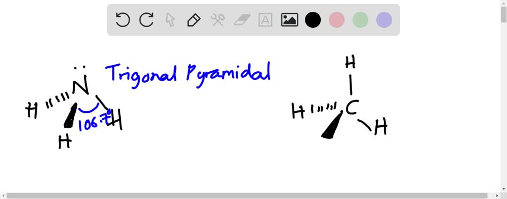 SOLVED: . NH4+ and CH4 bond angles are same but NH3 has different bond ...